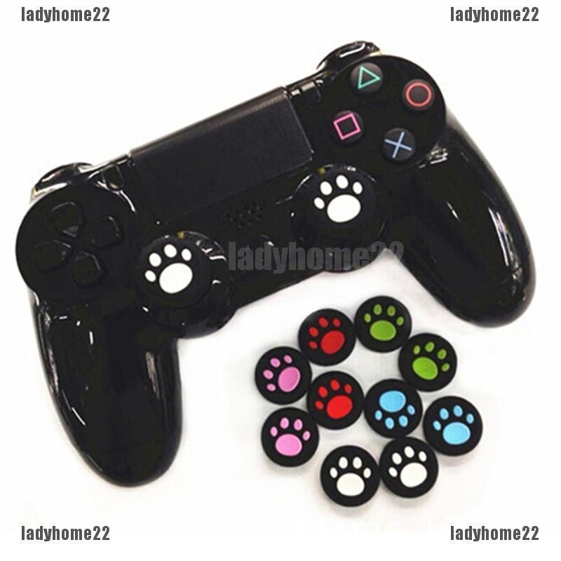LH2PCS Silicone Cat Paw Joystick Thumb Stick Grip Cap For PS3 PS4 Xbox ...