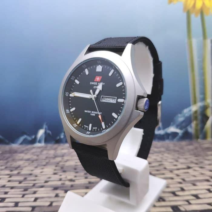 นาฬิกาข้อมืออะนาล็อก Swiss Army 1880G สีเงิน สีดํา สําหรับผู้ชาย - elasorean1s.th - ThaiPick