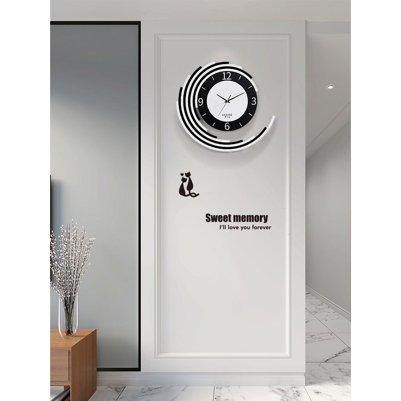 นาฬิกาแขวนผนังสไตล์นอร์ดิกสําหรับตกแต่งห้องนั่งเล่น - q333s.th - ThaiPick