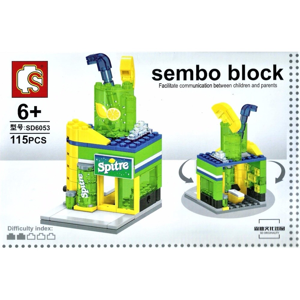 Eepickตัวต่อ SEMBO BLOCK LEGO เลโก้ ร้านค้า อาหาร น้ำอัดลม สไปร์ สไปรต ...