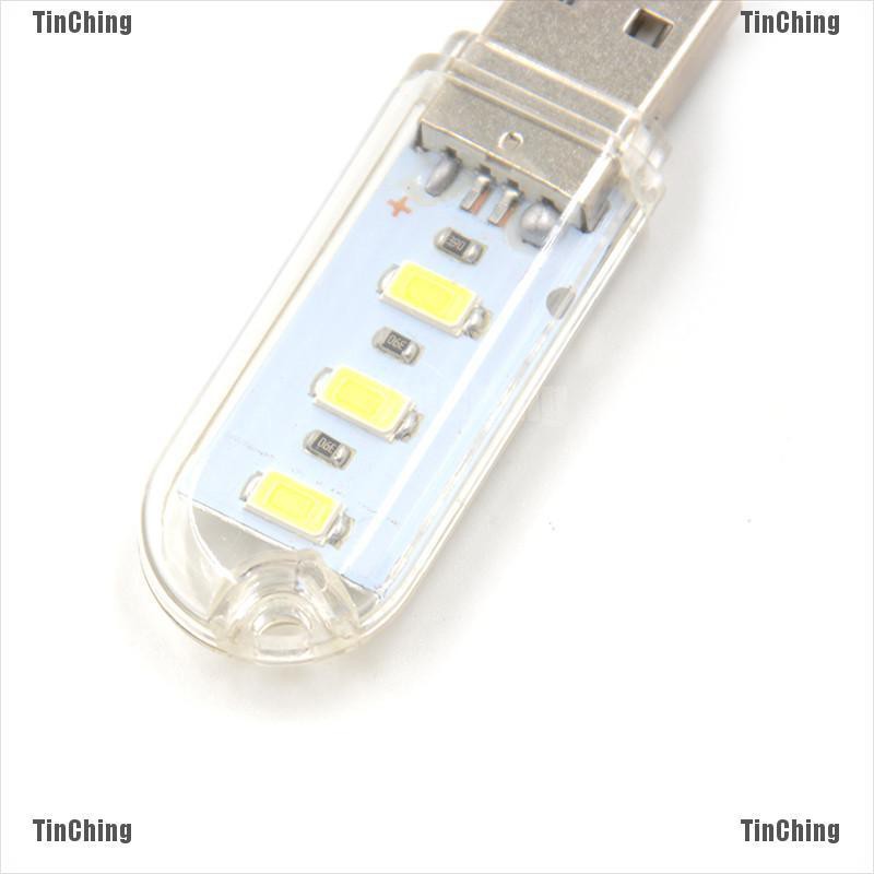 TinChing 2pcs Mini USB LED lamp Book lights 3 LEDs 5730 SMD 1.5w Camping Bulb Nightlight ...