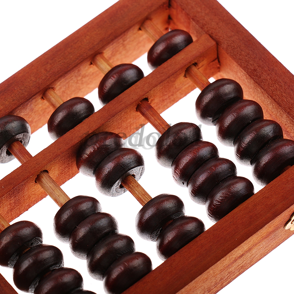 Arithmetic 5 Abacus Wooden Learn Kid\'s Aids Digits Caculating Math ...
