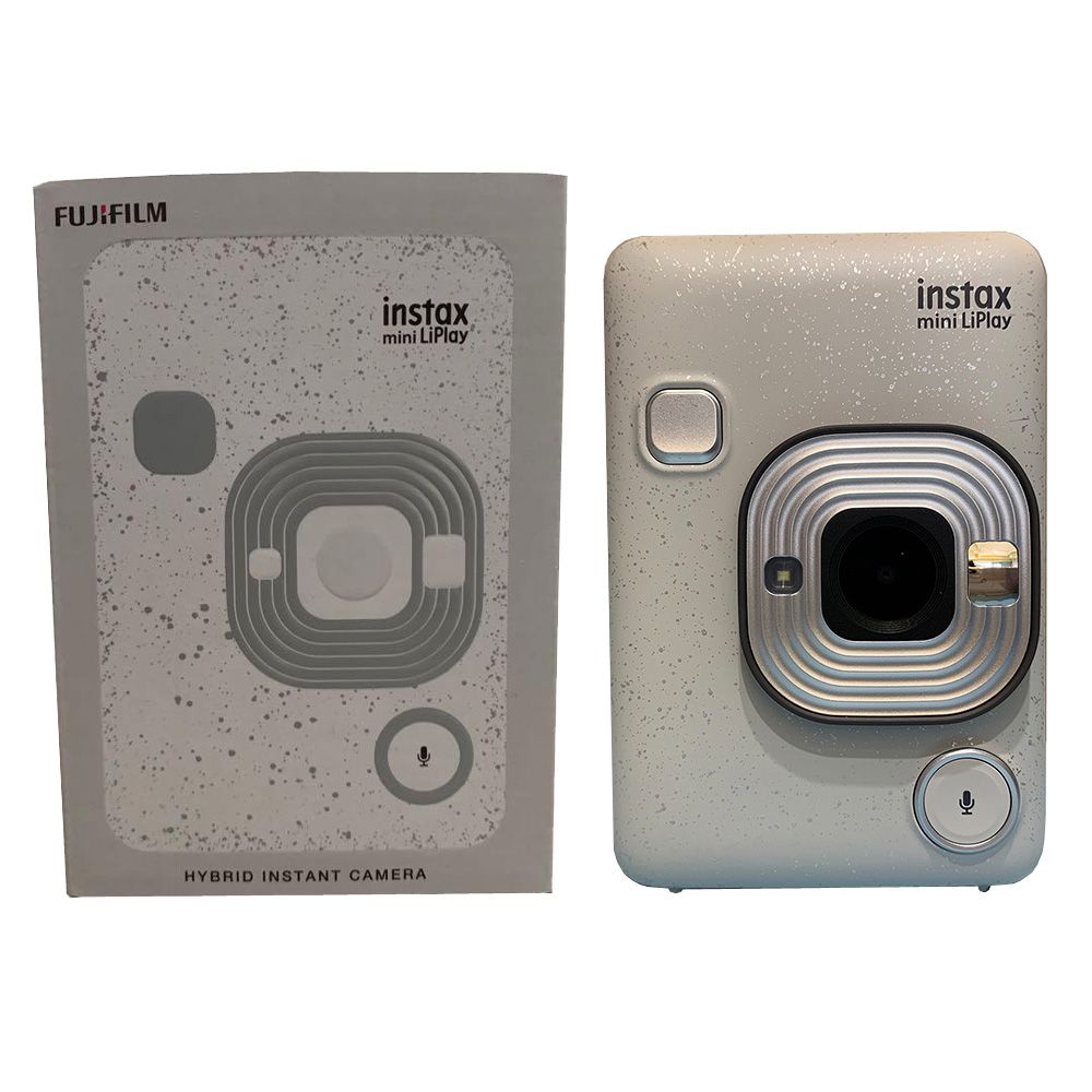 Fujifilm Instax mini LiPlay Hybrid Instant Camera ( Stone White ...