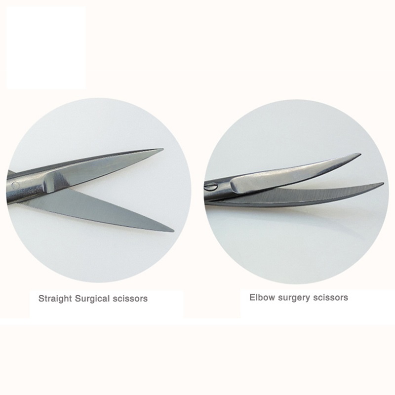 14cm16cm18cm Stainless Steel Surgical Scissors Straight Curved Tip Head ...
