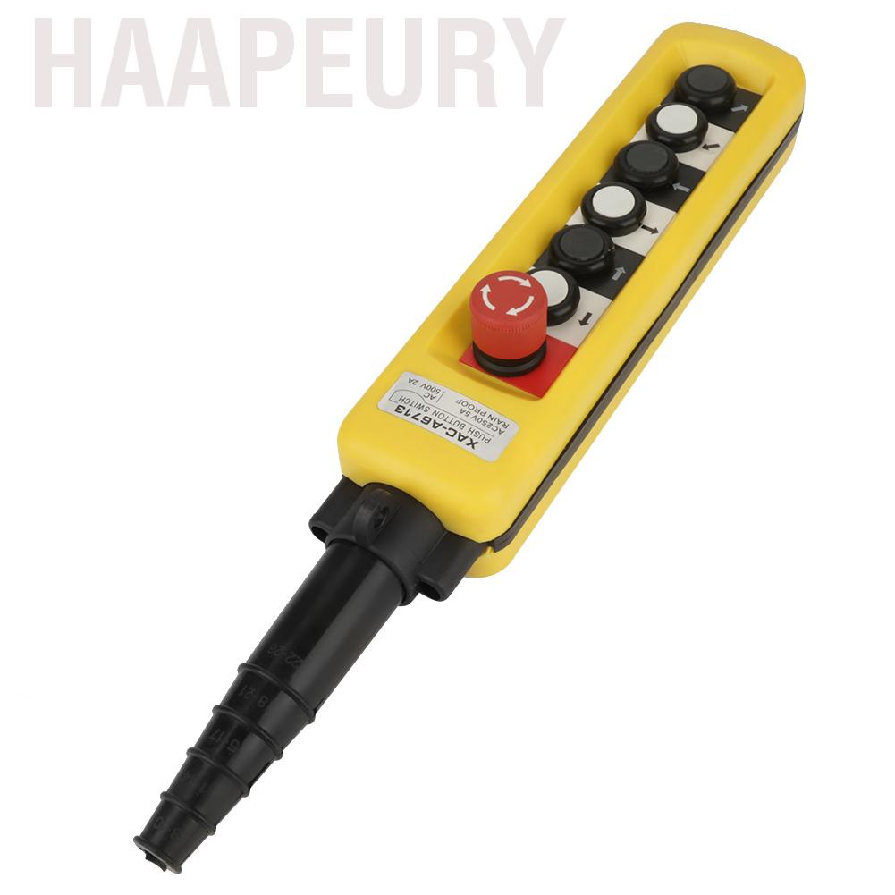 Haapeury Crane Chain Hoist Push Button Switch Lifting Pendant Rainproof Controller with ...