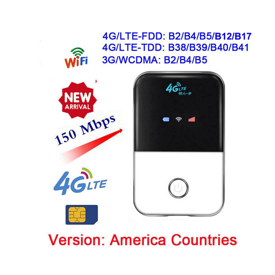 4G WIFI Router Mobile 4G LTE Travel Partner North South America ไร้สาย ...
