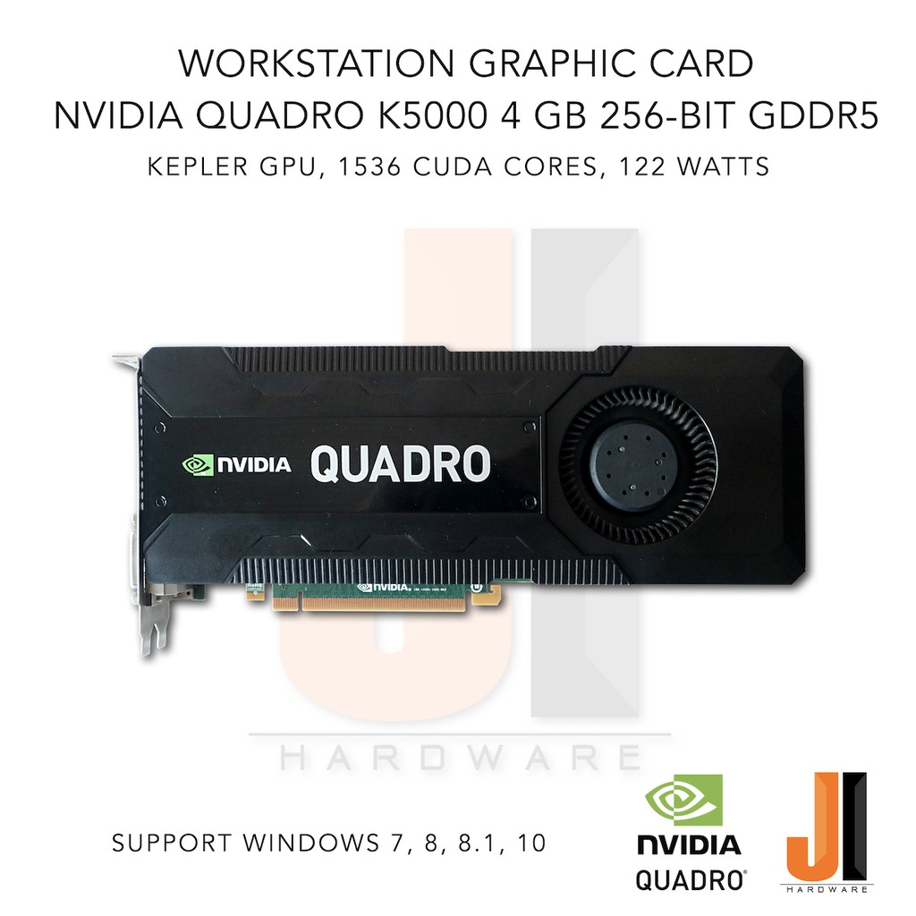 Workstation Graphic Card Nvidia Quadro K5000 4GB 256-BIT GDDR5 (มือสอง ...