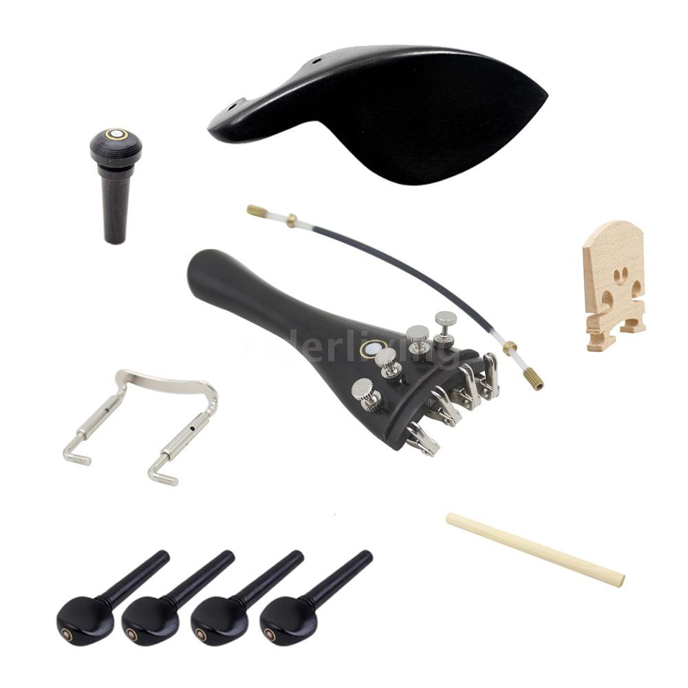 R&L☞♪♪ COD 15pcs 4/4 Violin Fiddle Parts Accessories Including ...