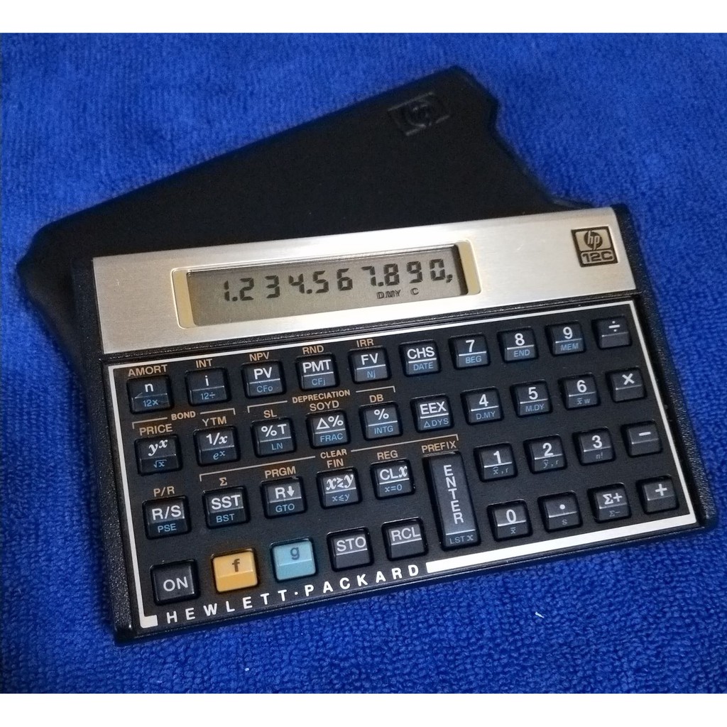 เครื่องคิดเลขทางการเงิน HP 12C Financial Calculator สภาพใหม่ แถมคู่มือ ...