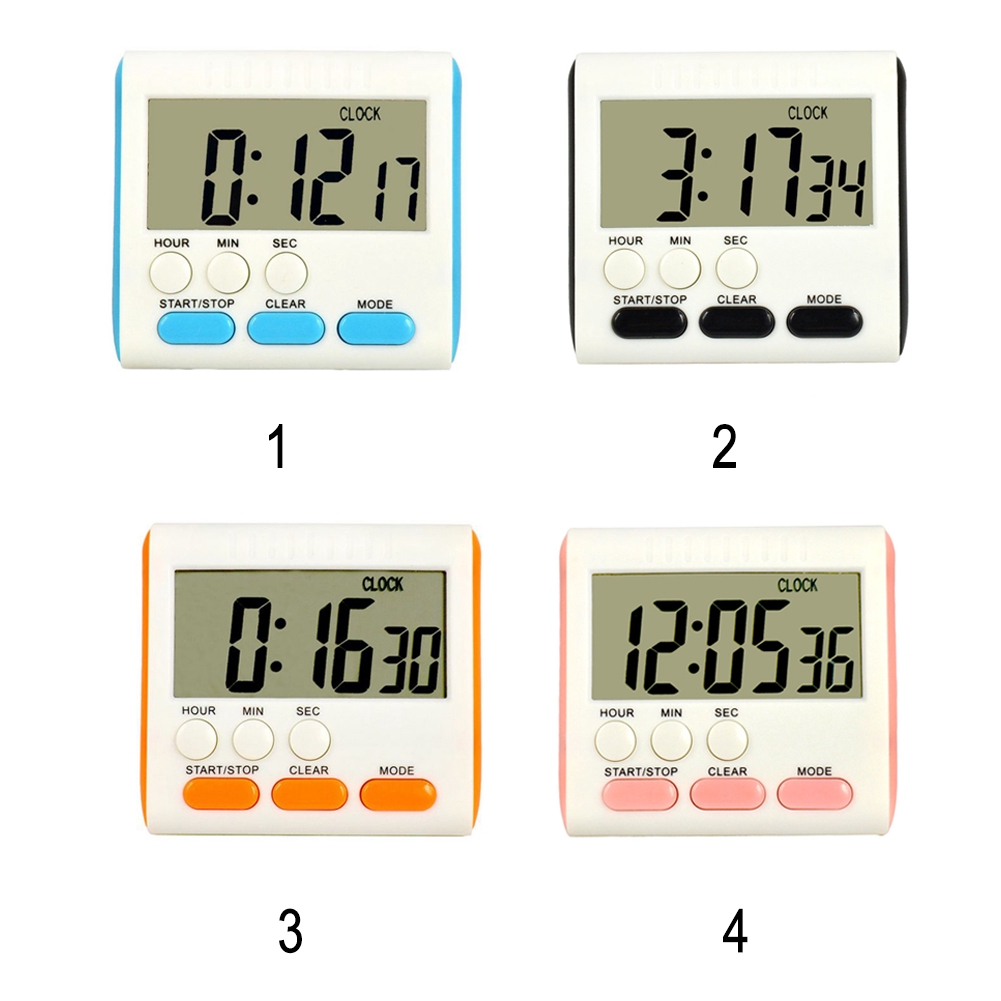 Digital Kitchen Timer 24 Hours Magnetic with Large LCD Display and ...