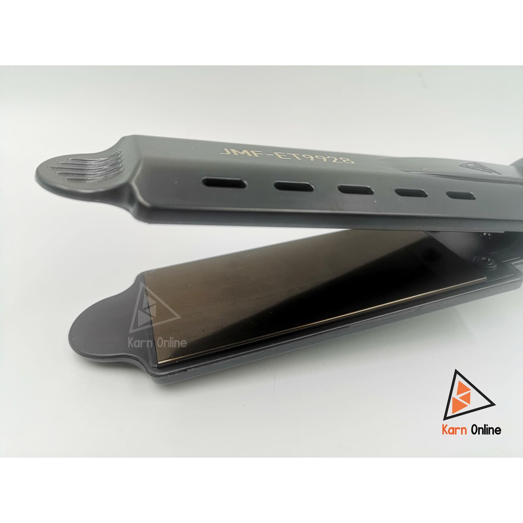 เครื่องหนีบผม JMF Hair Straightener รุ่น JMF-ET9928 (สีดำ) ถูกและดี แผ่นเซรามิค Tourmaline Ionic ...