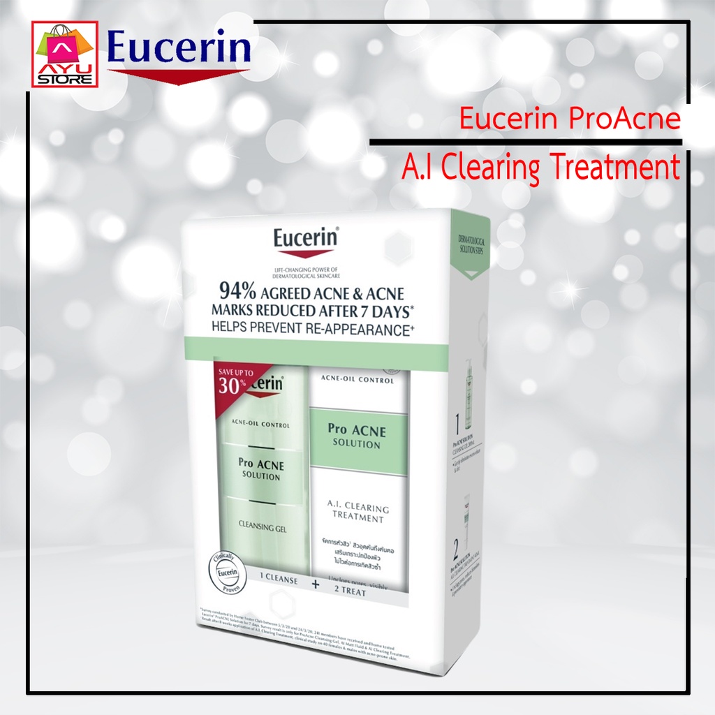 ยูเซอร์ริน Eucerin Pro Acne A.I Treatment Set Exp.2023 - realdamha ...