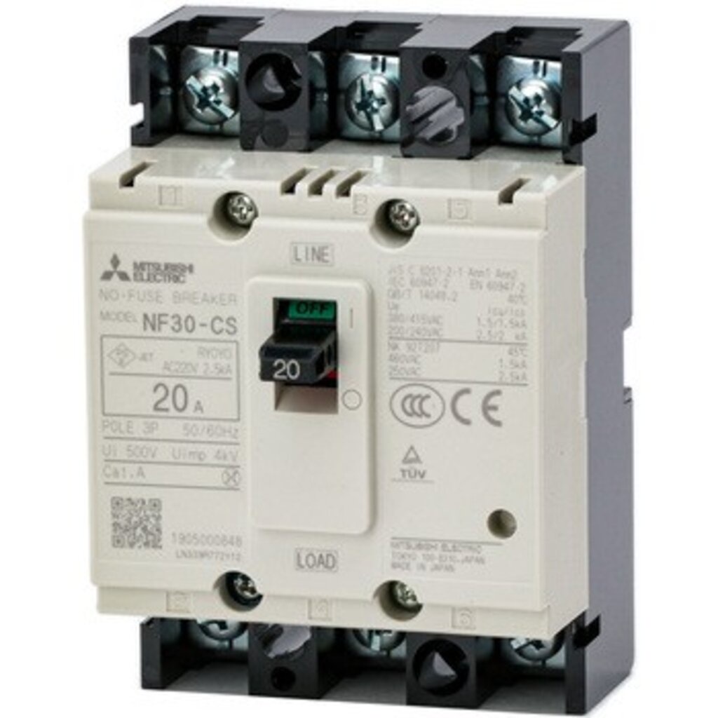 เบรกเกอร์ NF30 CS 3P 20A มิตซูบิชิ | Shopee Thailand