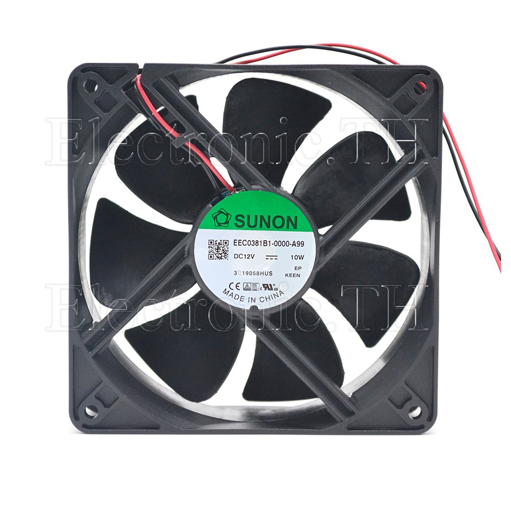 Fan、พัดลมพกพา、 พัดลมตั้งโต๊ะทำง พัดลมระบายอากาศSunon EEC0381B1-0000-A99 120x120x38mm 12VDC ...