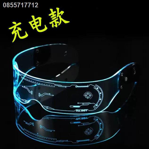 LED Cyberpunk Future Luminous แว่นตาชาร์จ Bundi Technology Sci-Fi Bar บรรยากาศ Props Electric ...