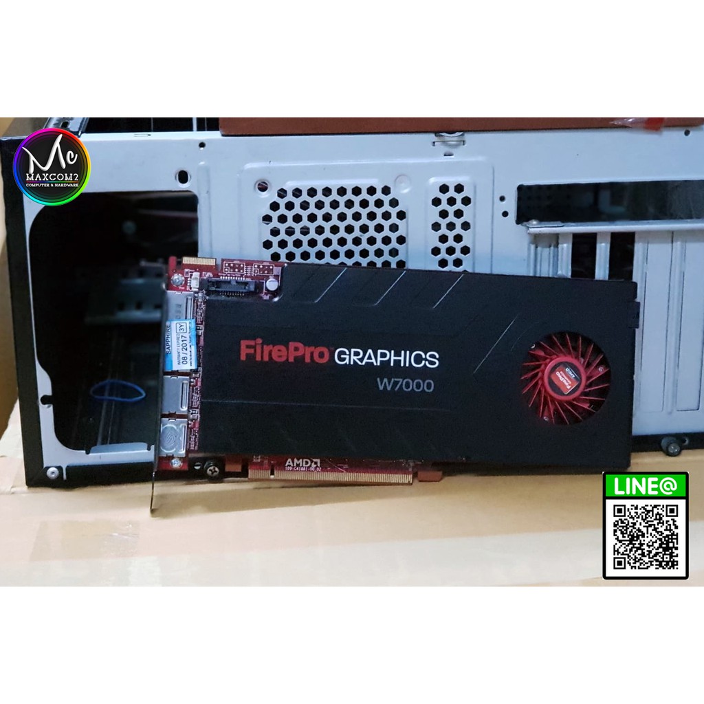 VGA (การ์ดแสดงผล) SAPPHIRE AMD FIREPRO W7000 4G GDDR5 QUAD DP FULL - paksaporn - ThaiPick