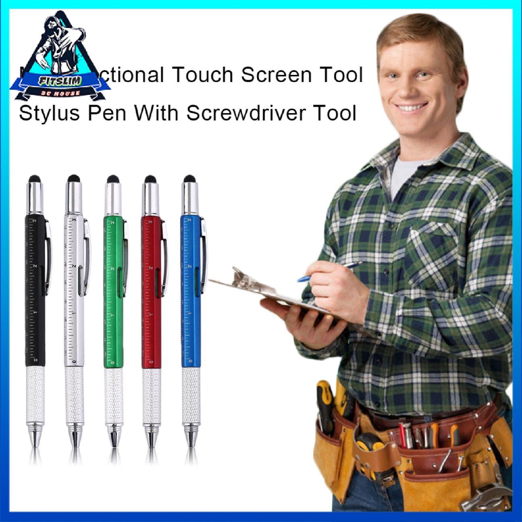 【สต็อกพร้อม】6 In 1 Multifunctional Touch Screen Tool Stylus Pen With ...