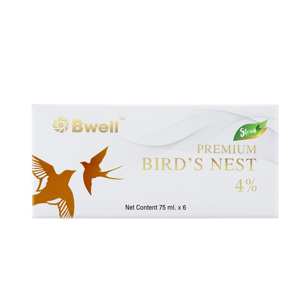 Bwell บีเวลรังนกแท้ เนื้อรักนกแห้งเกรดพรีเมี่ยม 4 75 มล.สูตรหญ้าหวาน แพค 6 ขวด (2 แพค) - bwell ...