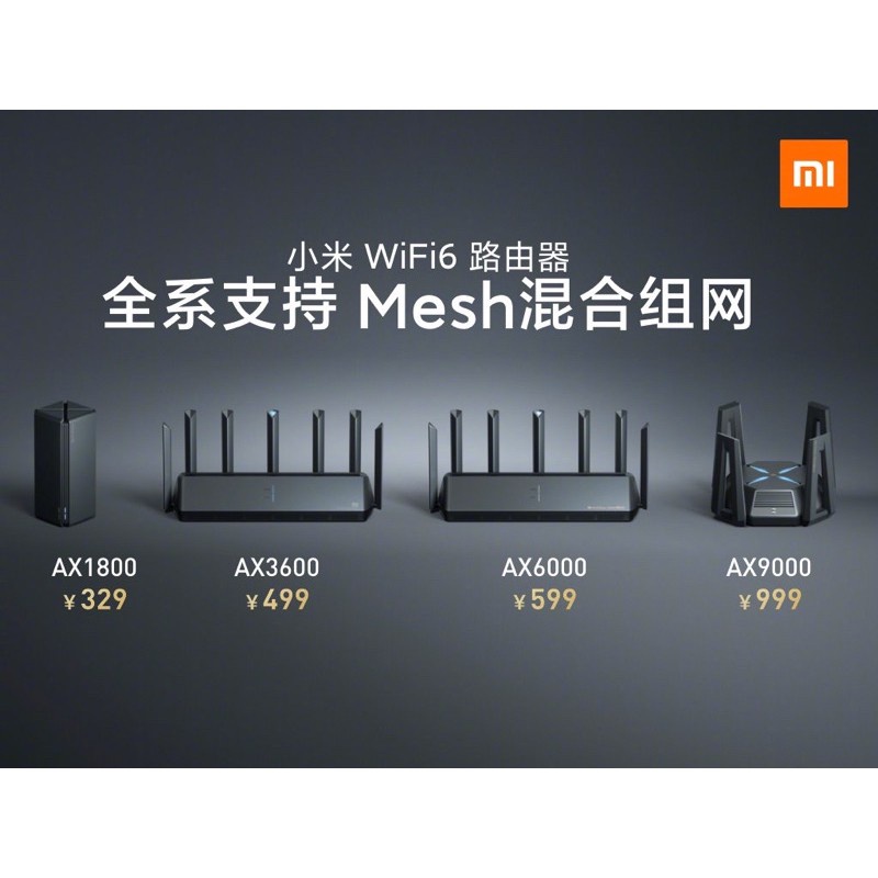 พร้อมส่ง xiaomi router ax6000 ax9000 repeater router เครื่องขยายสัญญาณ mesh AX3600 AX6000 AX90 ...