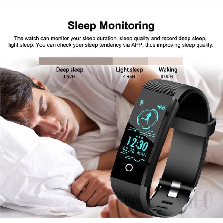 MIGO ติดตามการออกกำลังกายกันน้ำสร้อยข้อมือสมาร์ท Rate Heart Monitor ...