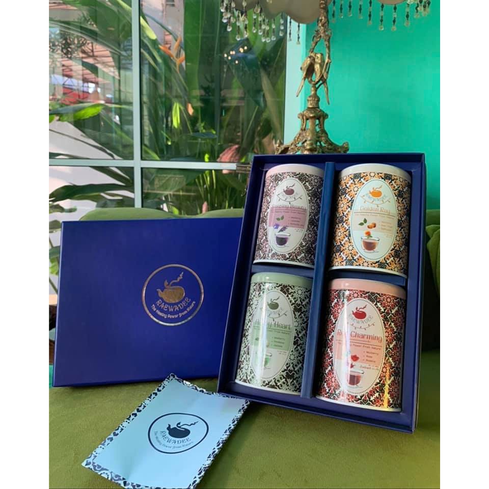 Raewadee Tea Gift set (กล่อง) บรรจุ 4กระป๋องเล็ก - raewadee.k - ThaiPick