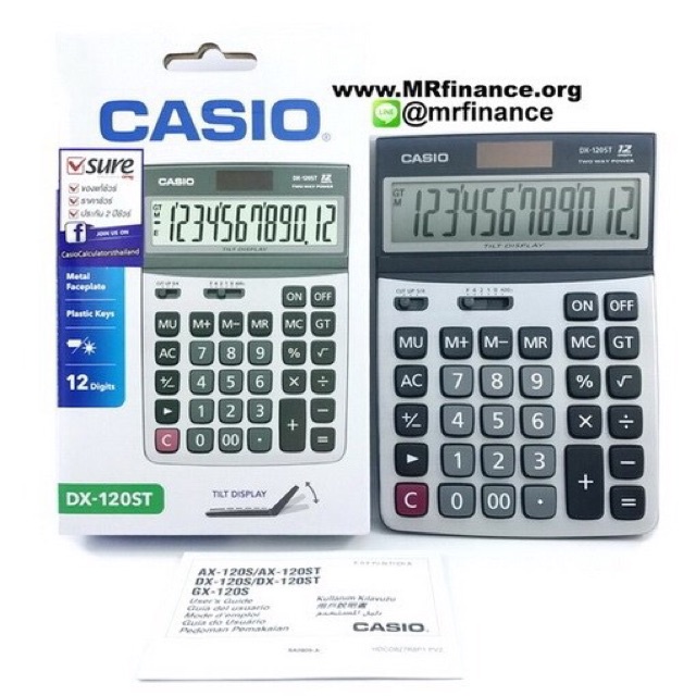 Casio DX-120ST เครื่องคิดเลขตั้งโต๊ะคาสิโอ ของใหม่ ของแท้ - fw7ef6iusahfa - ThaiPick