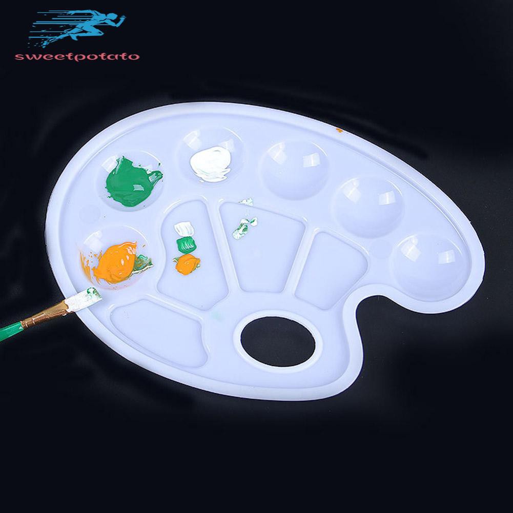 Plastic Art Painting Palette Watercolour Pallet Pigment Tray Painting ...
