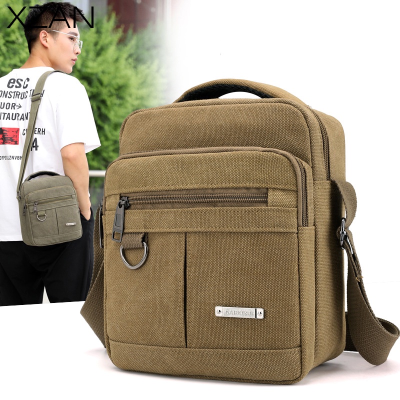 In StockNew Casual Men39s Canvas Shoulder Bag Men Messenger Bags Simple ...