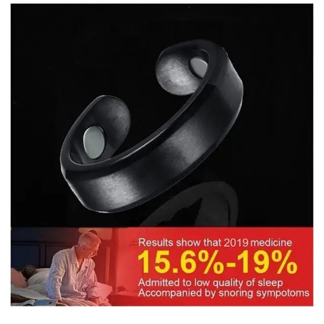 Mens Magnetic Therapy Ring Health Ring Rose Gold Magnetic Opening Ring ...