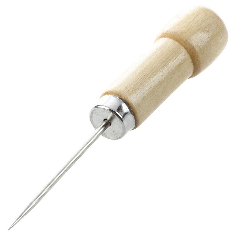 Wooden Handle Canvas Leather Working Sewing Awl Tool 6 Long ...