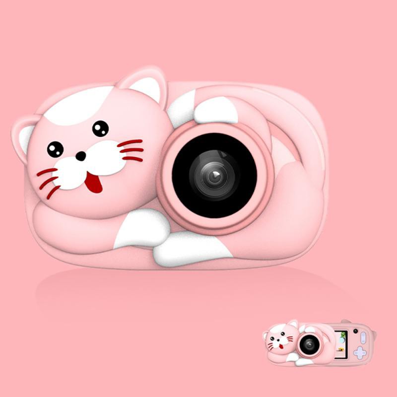 Children's Camera Cute Toy Cat Mini Digital Camera IPS Screen Education ...