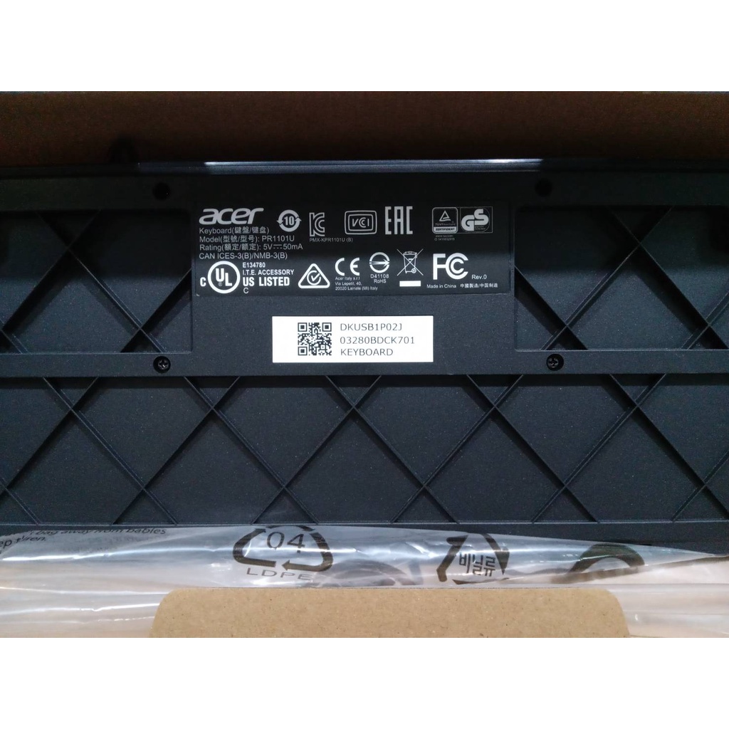คีย์บอร์ด Acer มีสาย ลดล้างสต็อก รุ่น PR1101U แป้นพิมพ์แบบมีสาย ...