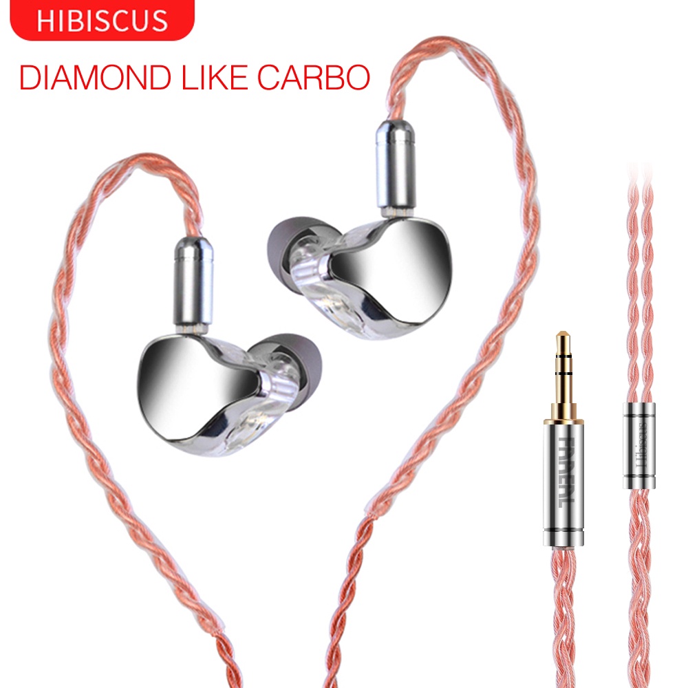 FAAEAL Hibiscus Diamond Like Carbon Diaphragm Dynamic HIFI In Ear ...