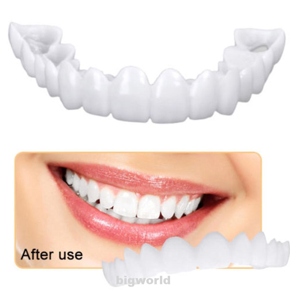 Denture Whitening Tooth Stickers Silicone Comfort Fit Teeth Top ...