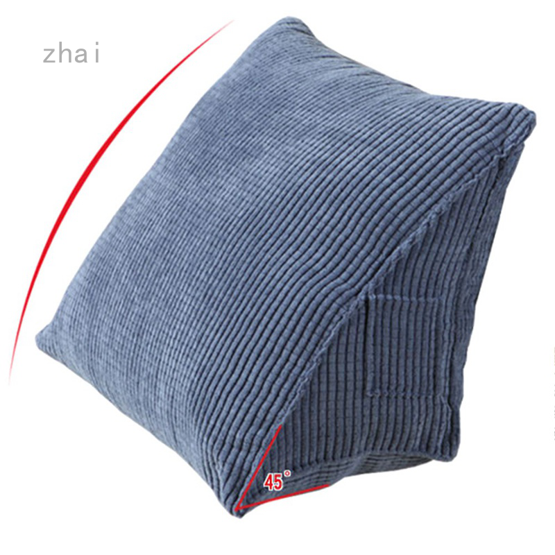 Bedside triangle cushion sofa removable and washable lumbar pillow ...