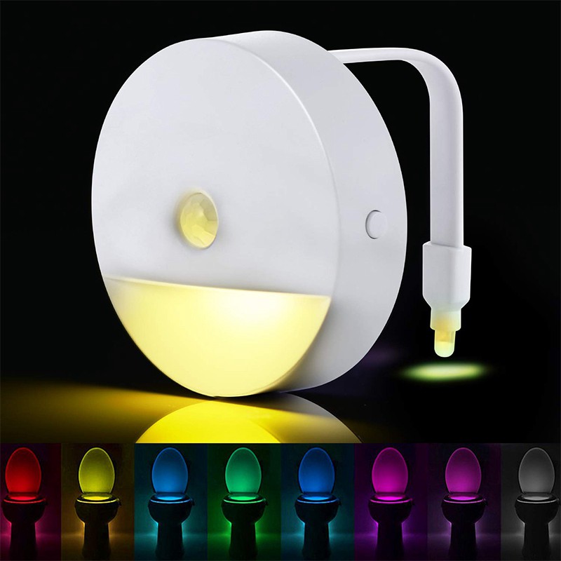 Motion Sensor Toilet Night Light, Toilet Bowl Light With Dual Led Night ...