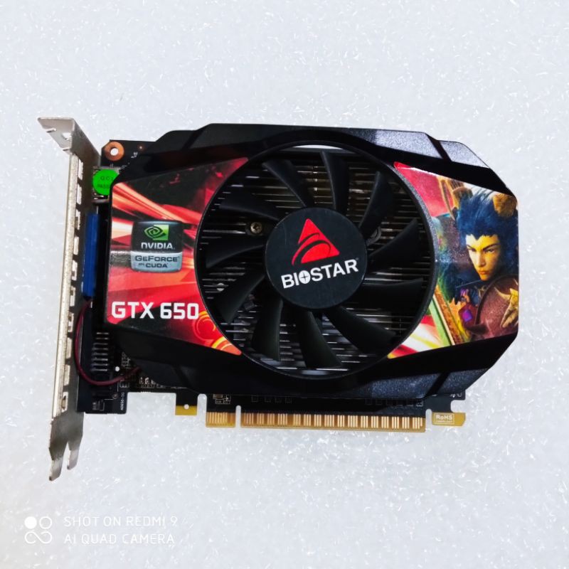 การ์ดจอ Biostar GeForce GTX 650 1GB DDR5 128Bit มือสอง - thamakashop ...
