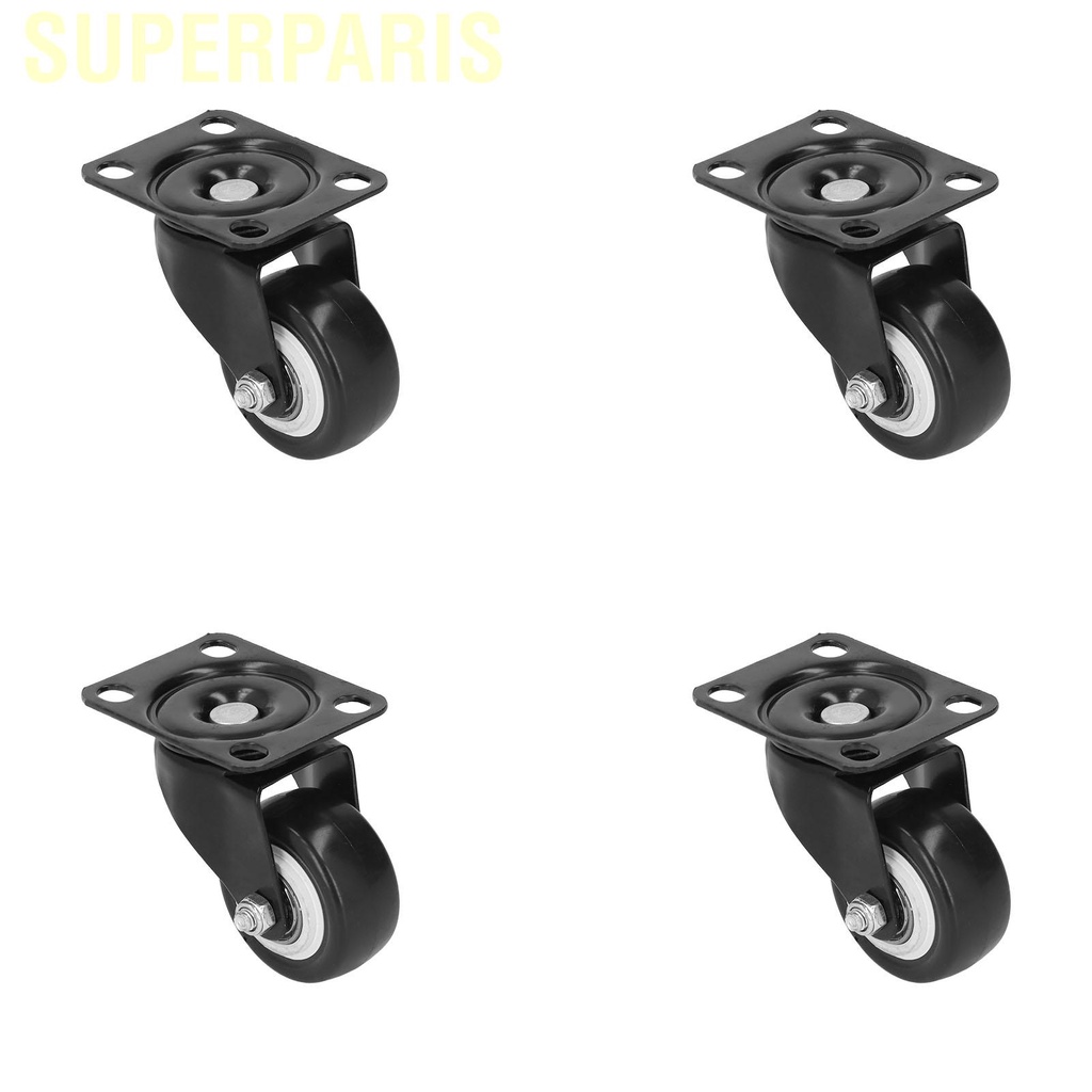 Superparis 4 X Universal Caster Heavy Duty Plate Castor Wheel Set Wear ...