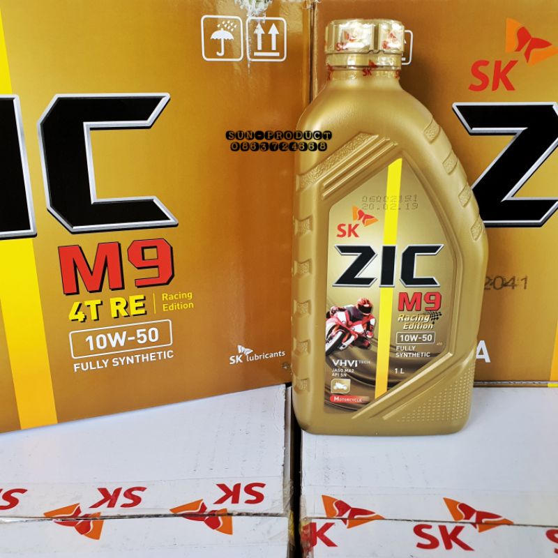 #ดีที่สุดของZIC M9 สูตร Racing Edition Fully Synthetic 100% 4T 10W-50 ...