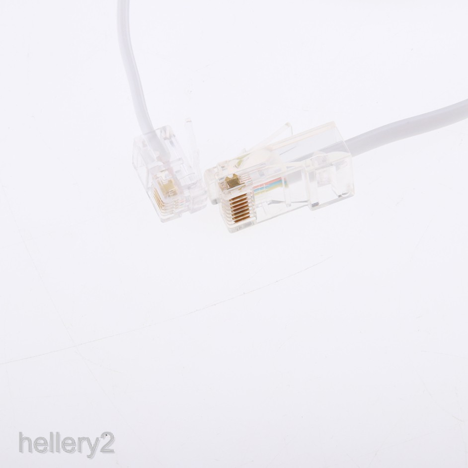 5Pieces RJ45 to RJ11 Telephone Modem Line Cable DSL Cord 8P4C 6P4C ...