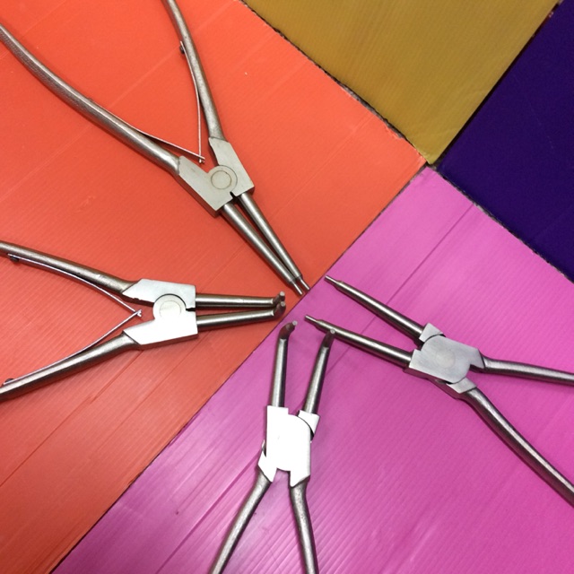 HEKAR(เฮการ์)คีมถ่างแหวนหรือหนีบแหวน ตรง งอ 12 นิ้วเยอรมัน HEKAR ขาย ...