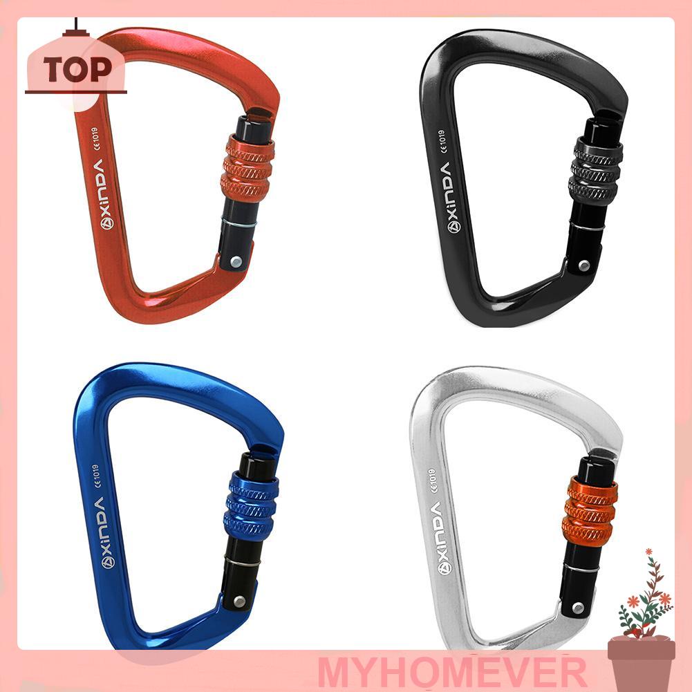28KN D Shape Safety Master Lock Carabiner Outdoor Rock Climbing Buckle ...