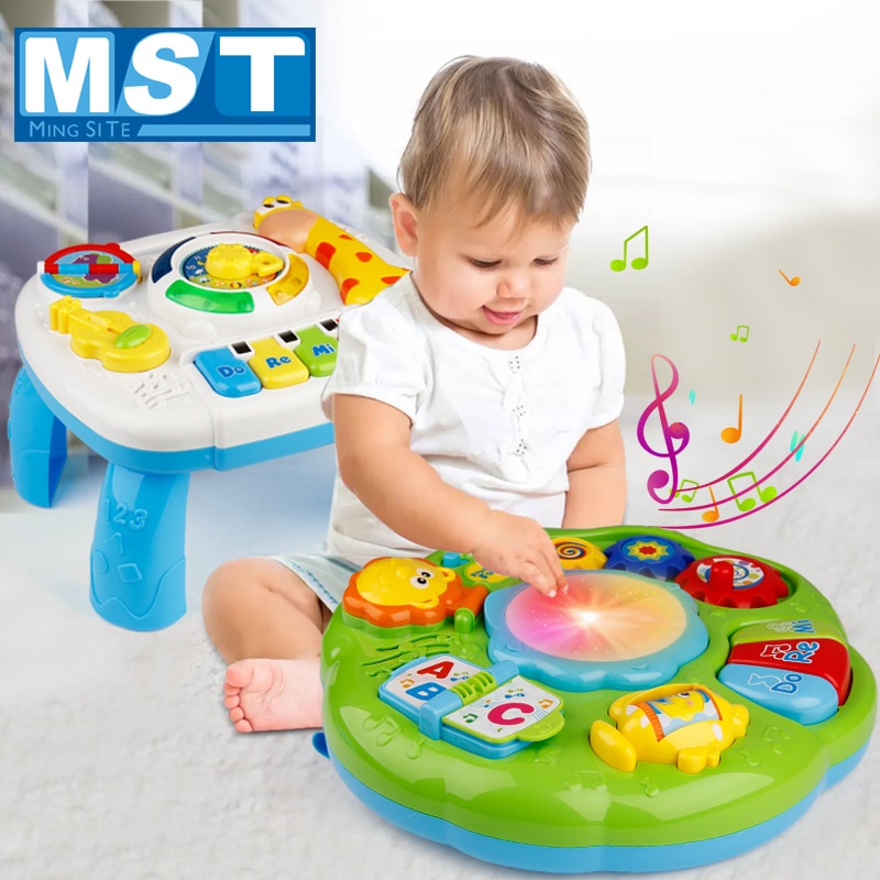 Infants Musical Instrument Learning Table Baby Toys Animals Piano Early ...