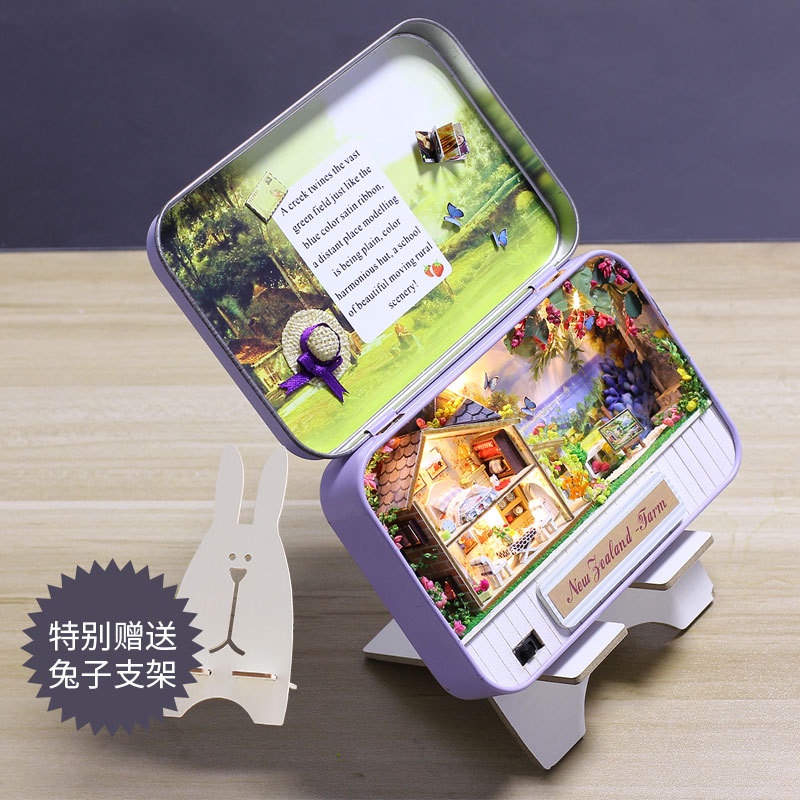 Bb-diy บ้านตุ๊กตาจิ๋ว กระท่อม Diy ในเมืองฝัน กล่องแฮนด์เมด ประกอบเอง ...