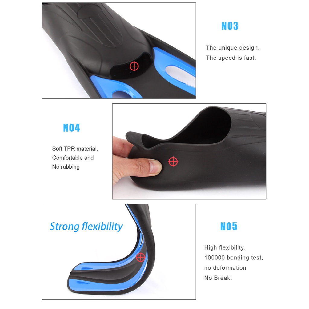 hotDiving Fins Dive Fin Snorkeling Frog Shoes Diving Equipment ...