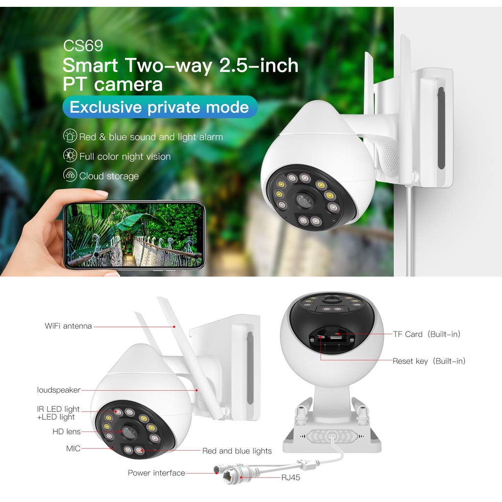 VSTARCAMCS69 SUPER HD 1296P 3.0MegaPixel H.264 WiFi iP Camera กล้องวงจรปิดกันน้ำ - vstarcam_shop ...