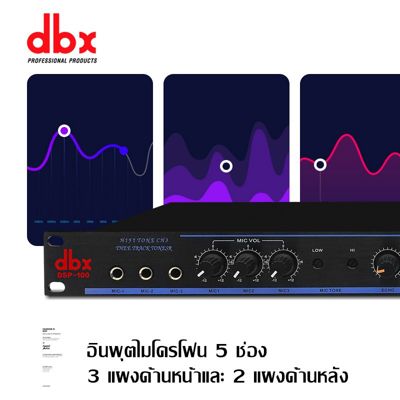 เอฟเฟ็กร้อง DBX DSP100 Digital Reverb Effect - 352po63mai - ThaiPick