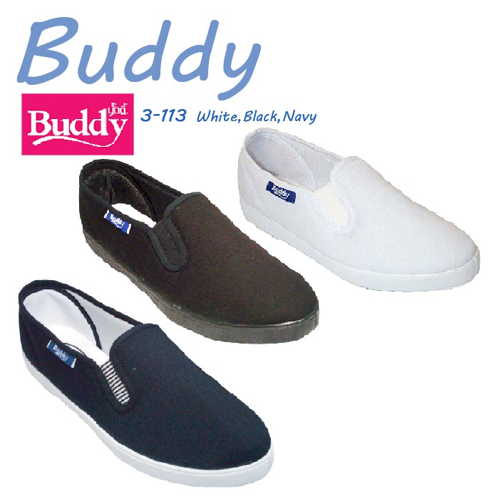 Buddy 3-113 รองเท้าผ้าใบสุภาพบุรุษ Basic Canvas Shoes | Shopee Thailand