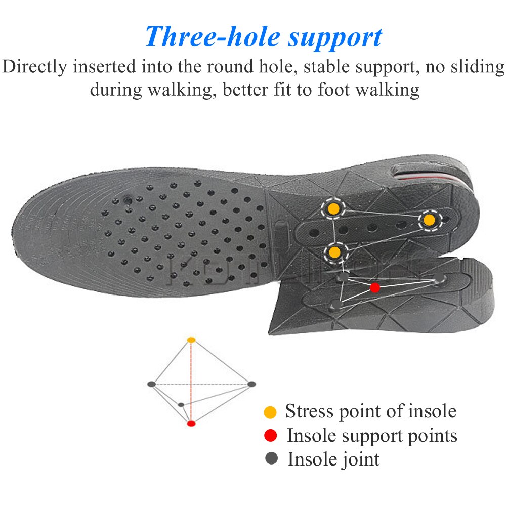 3-9cm Height Increase Insole Cushion Height Lift Adjustable Cut Shoe ...