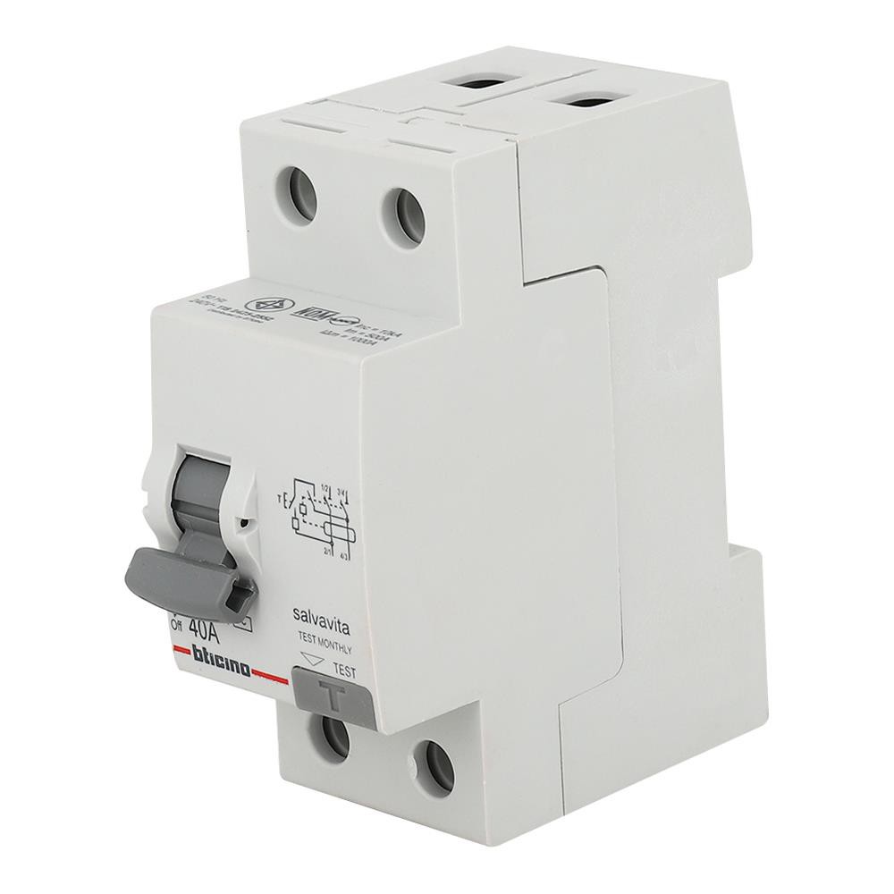 เบรกเกอร์ RCD B-TICINO 40A 2P RESIDUAL CURRENT DEVICE (RCD) 40A 2P B ...